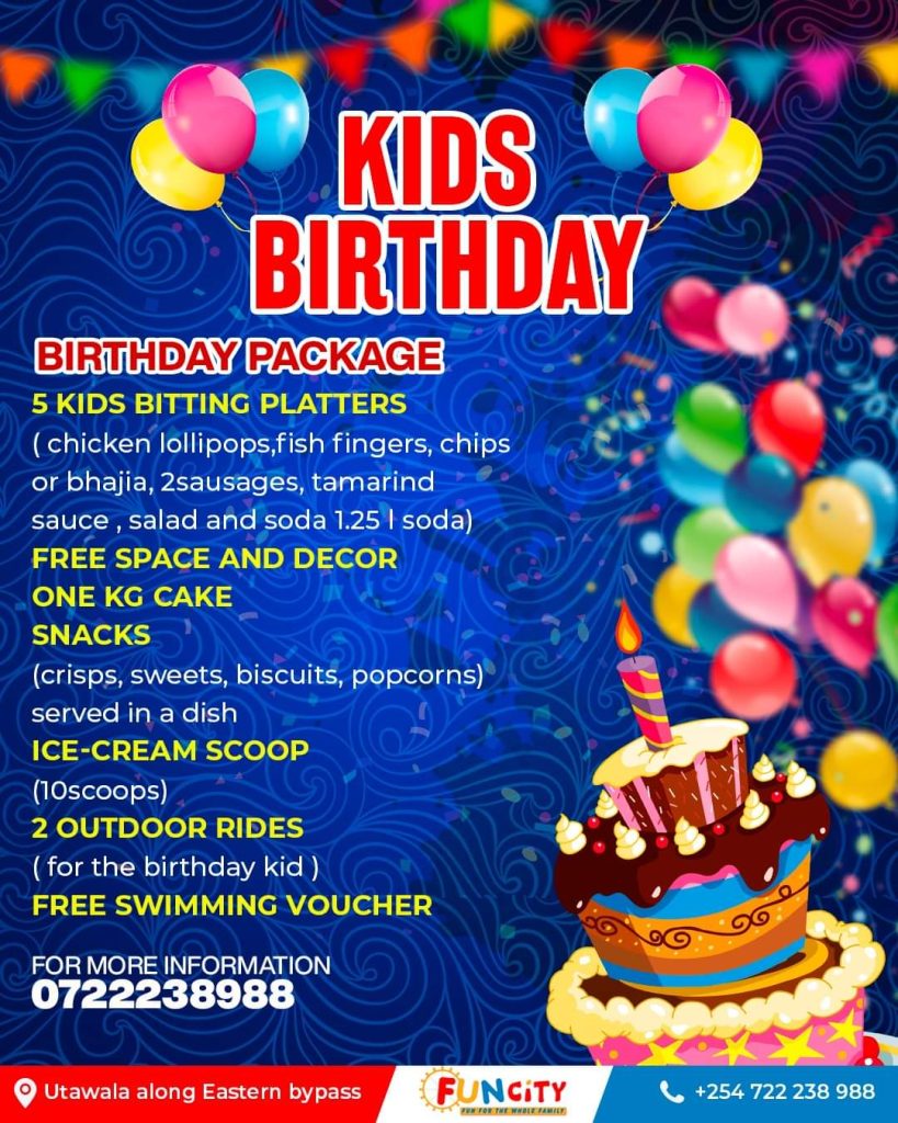FunCity Kids Birthday Package - Kids FunScapes